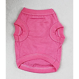Alroman Dogs Shirts Pink Vest Clothing for Dogs Cats Medium Dog Vacation Shirt Female Dog Clothing Puppy Summer Clothes Girl Cotton Summer Shirt Small Dog Cat Pet Clothes Vest T-Shirt Apparel