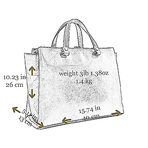 Time Resistance Leather Handbag Top Handle Bag Purse for Women