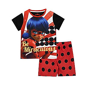 Miraculous Ladybug Girls' Lady Bug Pajamas Size 10 Red