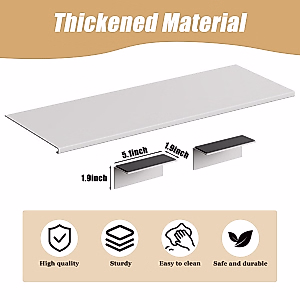 Window Sill Extender Plate, 15.8inch Carbon Steel Storage Shelf, Window Sill Extender for Plants, Countertop Extension Board with Magnetic Base for Kitchen Organization Storage (40x25cm/15.8x9.8in)