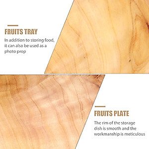 Happyyami Wooden Bowl Storage Root Wood: Crafts Bowl Fruit Salad Serving Bowls Random Shape