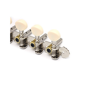 Metallor Guitar Machine Heads Tuning Pegs Tuning Keys for Mandolin Banjo and 8 String Guitars Instruments Double Hole Chrome Plating 4L 4R.