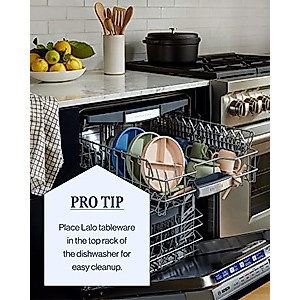 Lalo Little Cup, Non-Toxic Silicone Straw Cup with Handles - Baby and Toddler Sippy Cup - Mini Cup and Straw Training System, 4oz, Blueberry