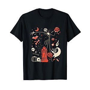 Disney The Nightmare Before Christmas Jack & Zero Halloween T-Shirt