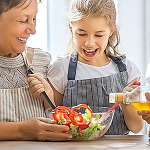 Patelai 4 Pieces Small Multicolored Silicone Spoons Nonstick Kitchen Spoon Silicone Serving Spoon Stirring Spoon for Kitchen Cooking Baking Stirring Mixing Tools (Red, Black)