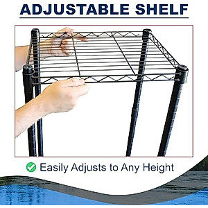 Rush Creek Creations, Fishing Rod Holder for 12-Rods, Fishing Pole Holder for Garage, for Fishing Gear, Pole, Rod, Tackle Box, Holistic Fishing Rod Storage, 12 Freshwater Rod Clips, Big Wheels, Black