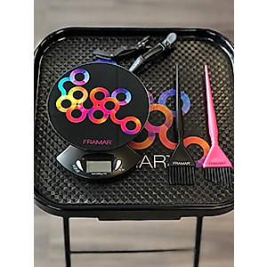 Framar Digital Scale, Hair Color Scale, Kitchen Scale, Food Scale, Gram Scale - Elegant Black