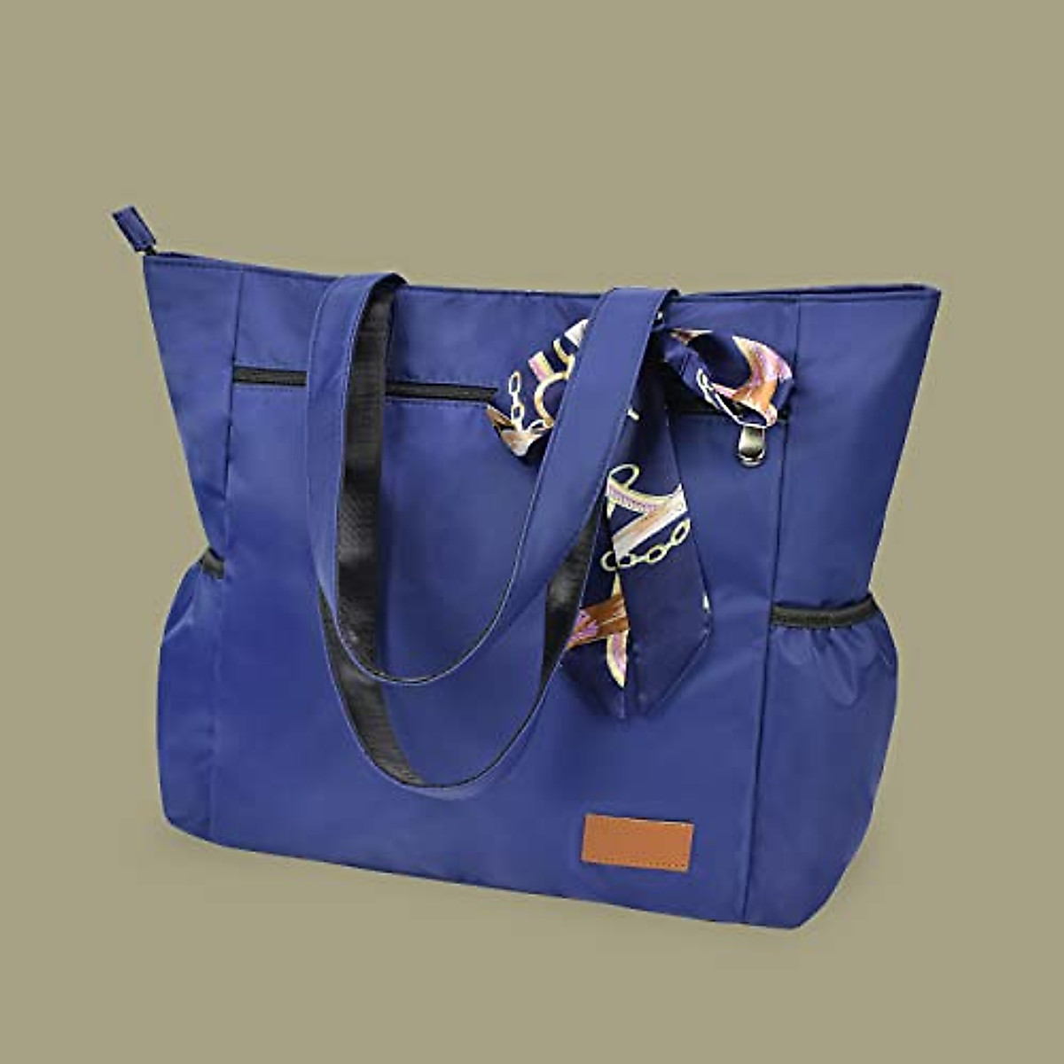 CLOUDMUSIC Gym Tote Shoulder Bag Shopping Travel For Girls Women(Dark Blue)