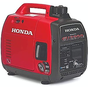 Honda EU2200i 2200-Watt 120-Volt Super Quiet Portable Inverter Generator with CO-Minder - 49-State