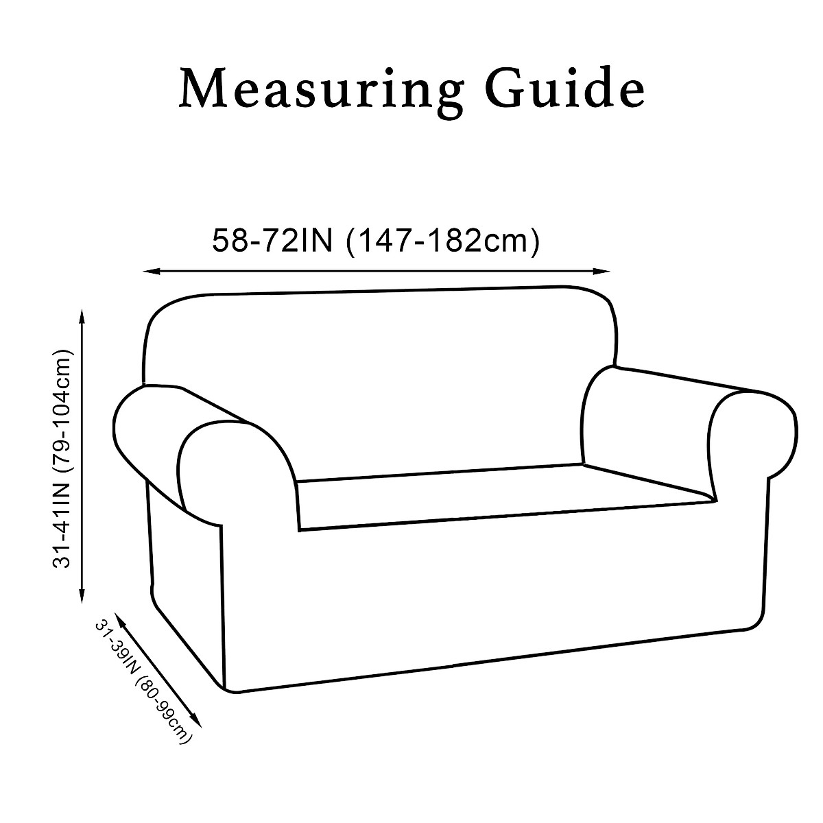 Turquoize Velvet Loveseat Covers Stretch Love Seat Couch Covers for 2 Cushion Couch Velvet Sofa Cover with Non Slip Elastic Bottom Furniture Cover Crafted from Soft Fabric (Loveseat, Gray)