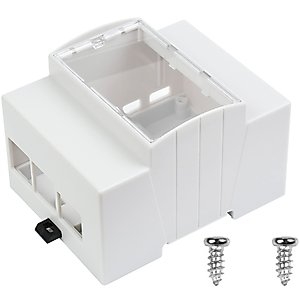 Raspberry Pi 4 Case, DIN Rail ABS Case for Raspberry Pi 4, Large Inner Space, Injection Moduling