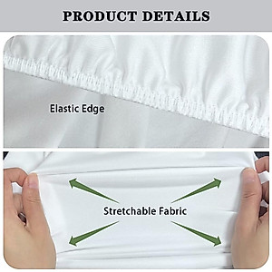ZUXONGSY Balck Toilet Tank Lid Cover Polyester Fabric Toilet Cover Elastic Bottom Soft Bathroom Covers Dustproof 2Pcs Toilet Cover Set Covers Stains Stays Clean Easy To Install