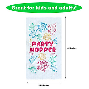 8 Pack - Durable Potato Sack Race Bags, No Weird Burlap Odors or Messy Fibers, Great for Kids and Adults, 23.5" x 41" Tough Interwoven Plastic, Birthday Party and Outdoor Games, Gunny Sack Races