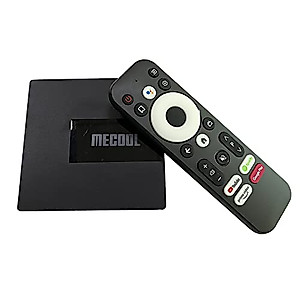 MeCool KM7 ATV Google Certified Android 11 TV Box RAM 4GB ROM 64GB Amlogic S905Y4 Androidtv Prime Video Supported AV1 4K HDR H.265 Media Player with i8 Keyboard