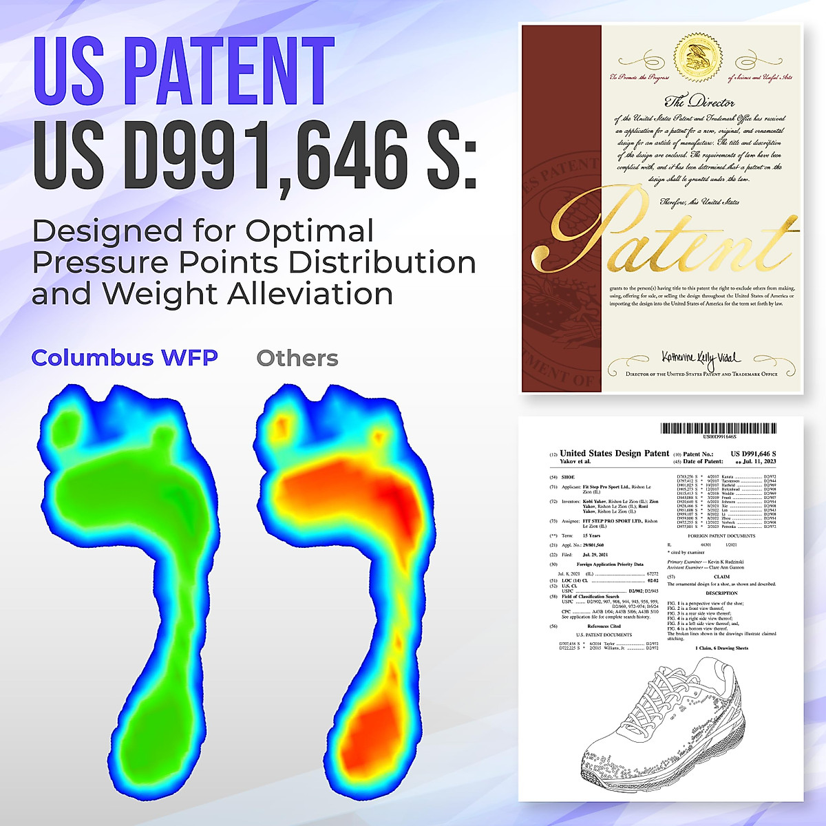 Columbus WFP Scioto X3 Walking Shoes for Women - Extra Comfortable & Everyday Ladies Sneakers - Black/Black, US 10, X Wide