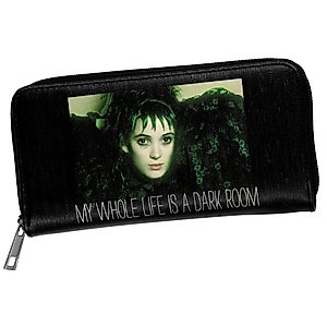 Seven Times Six Beetlejuice Wallet Lydia Deetz My Whole Life Is A Dark Room Faux Leather Zip Around Wallet