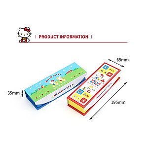 Bandal & Neoul KITTY's Red & Blue Stationery Storage Box (Kitty red)