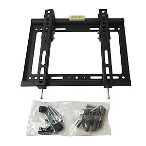 Yuarisx Low Profile Tilt TV Wall Mount Bracket for Most 14-40 inch LED, LCD OLED, Plasma Flat Panel and Curved Screen, Max VESA 200x200mm