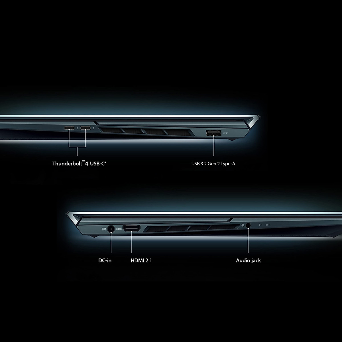 ASUS ZenBook Pro Duo 15 OLED UX582 Laptop, 15.6” 4K Touch Display, Intel Core i9-12900H, 32GB RAM, 1TB SSD, GeForce RTX 3070 Ti, ScreenPad Plus, Windows 11 Pro, Celestial Blue, UX582ZW-XB99T