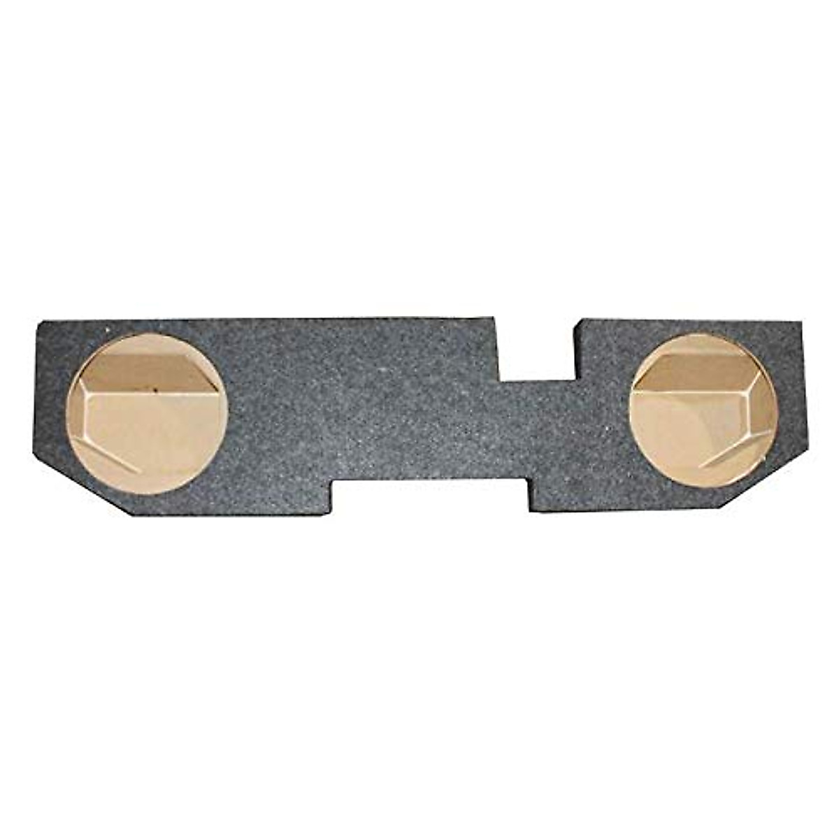 QPower 10 Inch Heavy Duty Dual Vented Carpet Covered Durable Car Audio Vehicle Subwoofer Enclosure Woofer Box, Charcoal Black