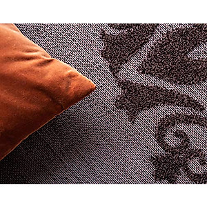 Unique Loom Outdoor Modern Collection Area Rug - Chicago (5' 1" x 8' Rectangle, Brown/ Orange)