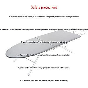 Tabletop Ironing BoardMade Portable Iron Board with Extra Layers Padding, Scorch Resistant Cotton Top, and Foldable Steel Legs with Safety Lock to Easily Store Away