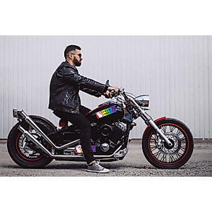 Hying 2PCS Gay Pride Bumper Stickers for Cars, LGBTQ Rainbow Magnetic Bumper Stickers for Adults Reusable Pride Month Decorations Magnetic Sign for Pride Parades Party Supplies Decorations Accessories