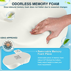 DAFIFO Neck Pillow Contour Memory Foam Pillows for Pain Relief Bed Pillow for Sleeping, Contour Support Pillows for Sleeping, Ergonomic Bed Pillow for Side, Back, Stomach Sleepers