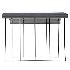 Arrow 14' x 20' x 14' 29-Gauge Metal RV Carport and Multi-Use Shelter for Large Vehicles- Charcoal