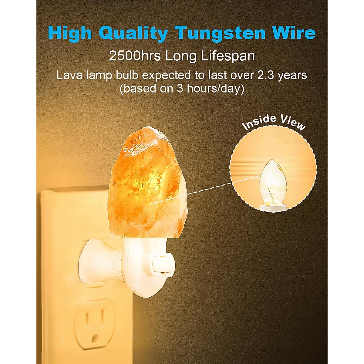 OuuKoo Salt Lamp Bulbs - 15 Watt Light Bulbs for Scentsy Wax Warmer - C7 Replacement Bulbs for Plug in Wax Diffuser- Warmwhite - Dimmable,15 Packs