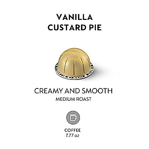 Nespresso Capsules VertuoLine, Vanilla Custard Pie, Mild Roast Coffee, 10 Count (Pack of 3), Brews 7.77 Ounce (VERTUOLINE ONLY)