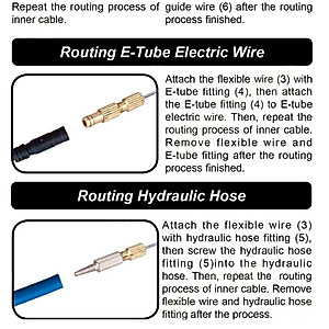 Internal Cable Routing Tool Shift Cable Wire Kit with Magnet, Removable , Wires, Fittings for MTB Road Bike Product Name