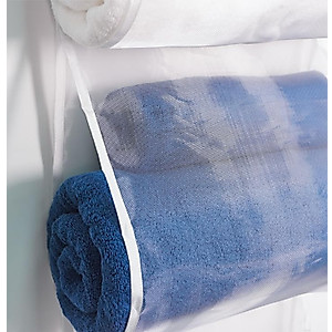Over Door Towel Organizer for Bathroom, Soft Towel Holder Racks Good for Small Space
