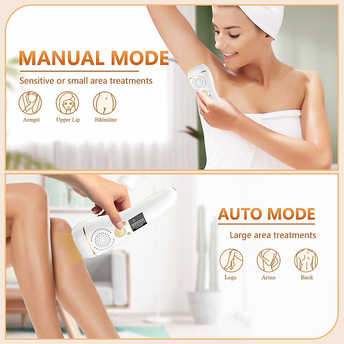 Laser Hair Removal Device with 400-1200nm Wavelength 21J, laser hair removal for women permanent, IPL Hair Removal for Women, IPL Hair Removal Device, Laser Hair Removal Device on Whole Body