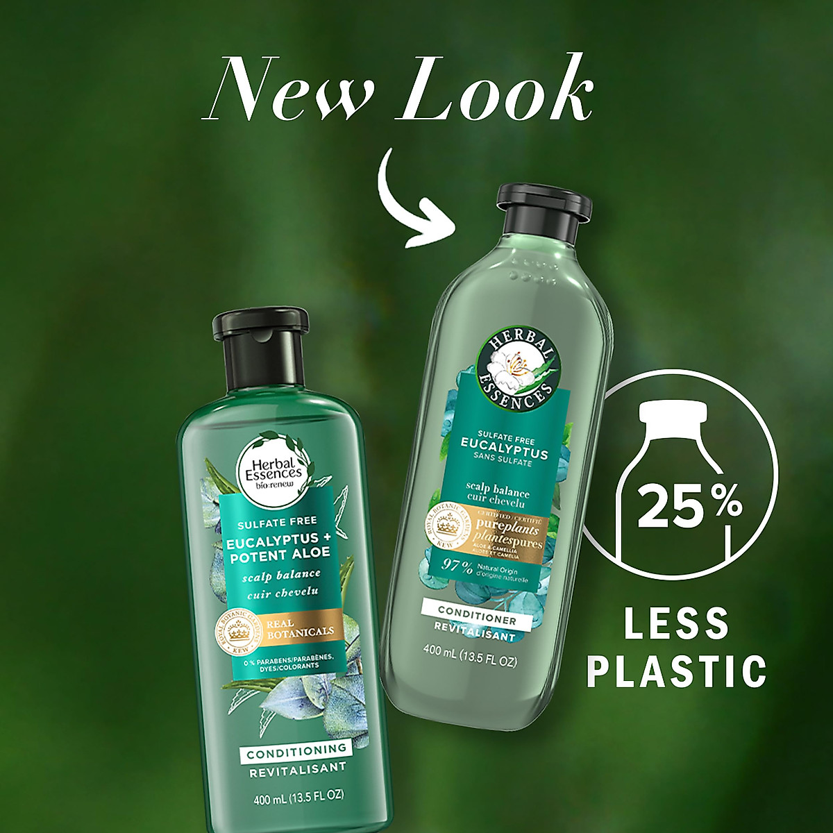 Herbal Essences Bio: Renew Potent Aloe + Eucalyptus Conditioner Scalp Balance, 13.5 Fl Oz, 5.523 Fl Oz
