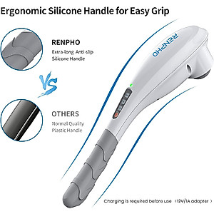 RENPHO Rechargeable Hand Held Deep Tissue Massager for Muscles, Back, FSA HSA Eligible Cordless Electric Percussion Body Massage for Foot, Neck, Shoulder, Leg, Calf