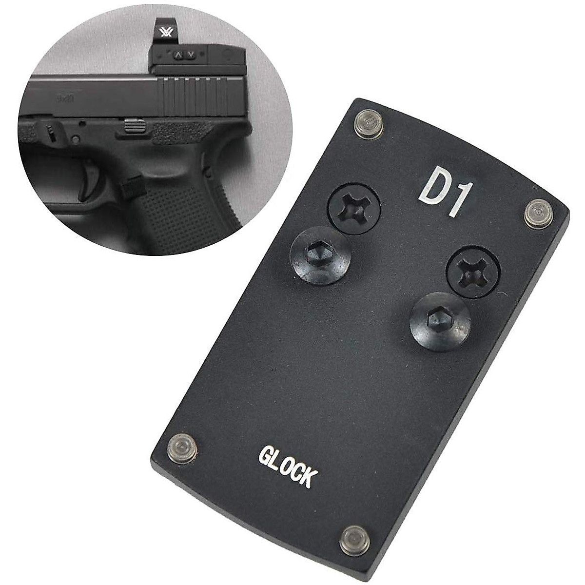 LONJN Glock 17 19 22 23 26 27 34 Mount - Vortex Venom Mount Glock Mounting Plate, Vortex Viper Mount for Glock, Glock Mount Plate for Red Dot Burris Sightmark Vortex Mini Sight