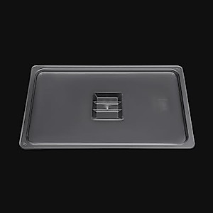 KannBeki 6 Pack Food Pans, 4 Inch Deep Clear Food Pan with Lids,Commercial Food Storage Containers for Restaurant, Hotel