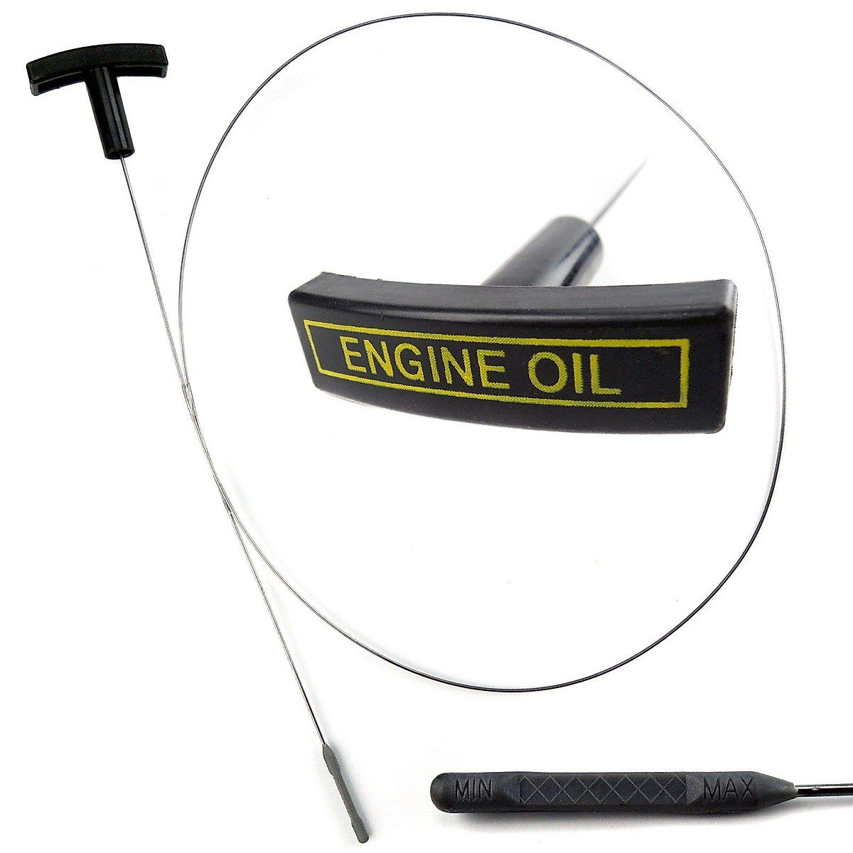 MOCW 3C3Z-6750-AA Engine Oil Dipstick Indicator for 2003 2004 2005 2006 FORD F250 F-350 F-450 F-550 Excursion Super Duty 6.0L V8 Diesel Powerstroke Fluid Level Indicator Dip Stick OE# 3C3Z6750AA