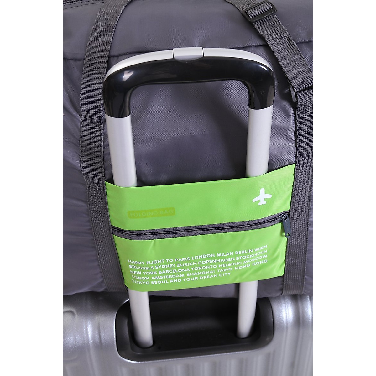 ORICSSON 32L Extra Waterproof Packable Duffel Storage Gym Bag for Carry on Luggage(Green)