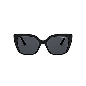 Vogue Eyewear Women's VO5337S Square Sunglasses, Black/Grey, 53 mm