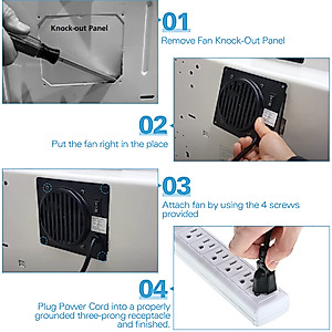 Saillong Vent Blower Accessory Kit, Wall Heater Fan Replacement Compatible with Mr. Heater, Dyna Glo Heater, Comfort Glow Vent Heater, Glo Warm Wall Heater Blower Fan