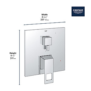 GROHE 29422GN0 Eurocube Valve Trim, Brushed Cool Sunrise
