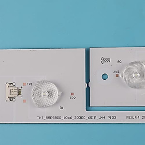 HYRAM 55' LED Backlight Strip for TV TMT_55E5800_10X6_3030C_6S1P_W44 YHF-4C-LB5506-YH1 55FA3203 55FA3213 D55A561U B55A858U Fit for Thomson Light Strip