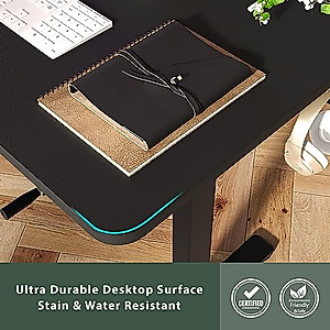 Our Modern Space Height Adjustable 44 Inches MANUAL Standing Desk - Ultra Durable Home Office Large Rectangular Computer or Laptop Sit Stand Workstation Table - 44 x 24 inches - BLACK