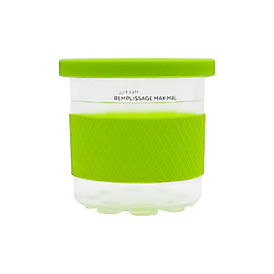 6 Pack Replacement Ice Cream Pints with Silicone Lids and Sleeves，Compatible with Ninja Creami Ice Cream Maker, Model: NC301, NC300, NC299AMZ Series. (Pink/Yellow/Blue/Green/Grey/Purpel)