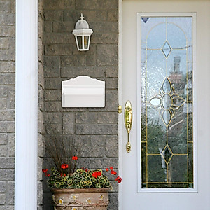 Whitehall 16602 Colonial Wall Mailbox, White