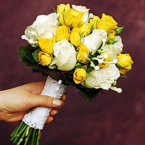 Corsage Boutonniere Pins Teardrop Pearl Head Pins Wedding Bouquet Pins White Straight Head Pins for DIY Crafts Jewelry Making Sewing Wedding Flower Decorations (100 Pieces with 1 Box)