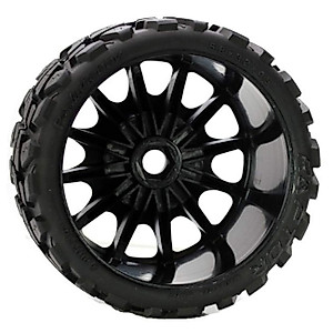 Hobbypower PowerHobby PHT1141R Raptor Belted Monster Truck Wheels/Tires Pr. -Race Soft Comp