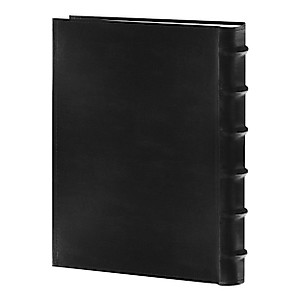 Pioneer Sewn Bonded Leather BookBound Bi-Directional Photo Album, Holds 300 4x6" Photos, 3 Per Page. Color: Black.
